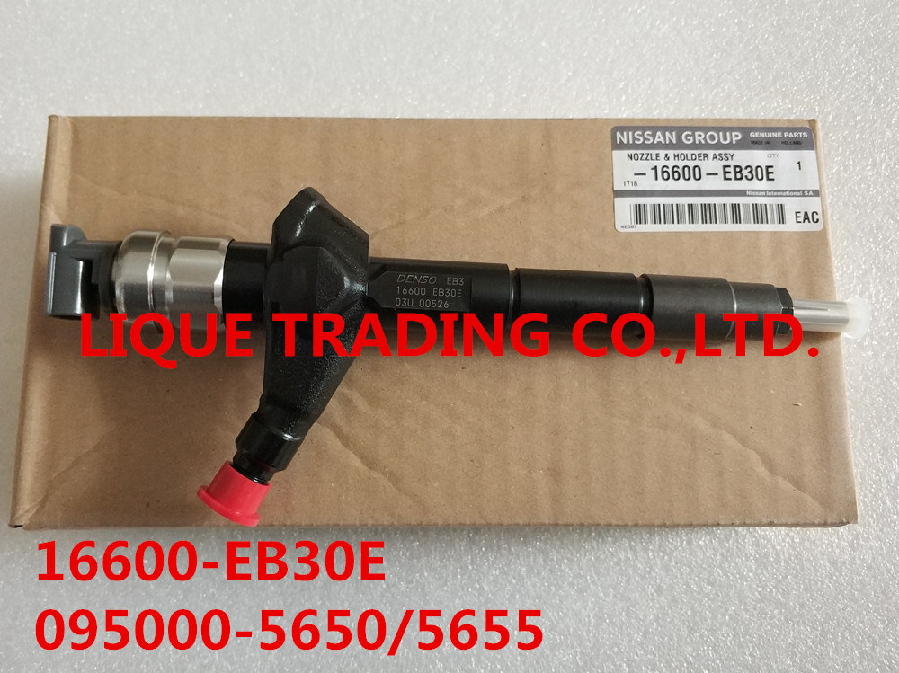 DENSO common rail injector 16600-EB30E, 095000-5650,095000-5655 for ...